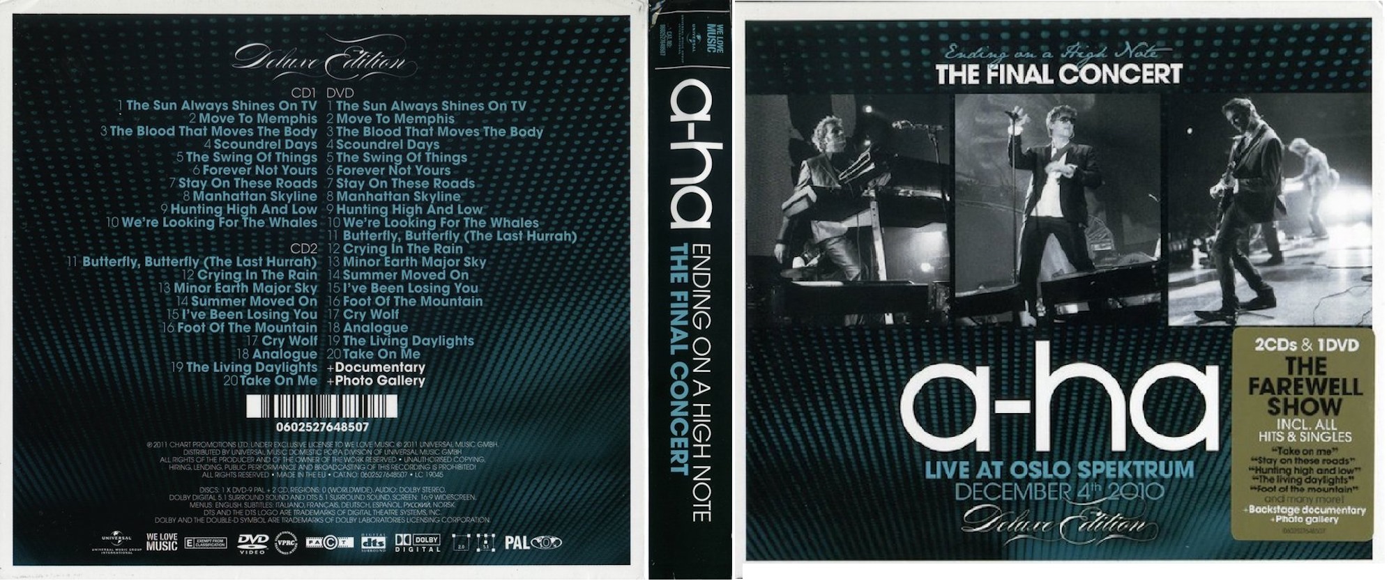 A ha Ending On A High Note The Final Concert (2011) : Front | DVD ...